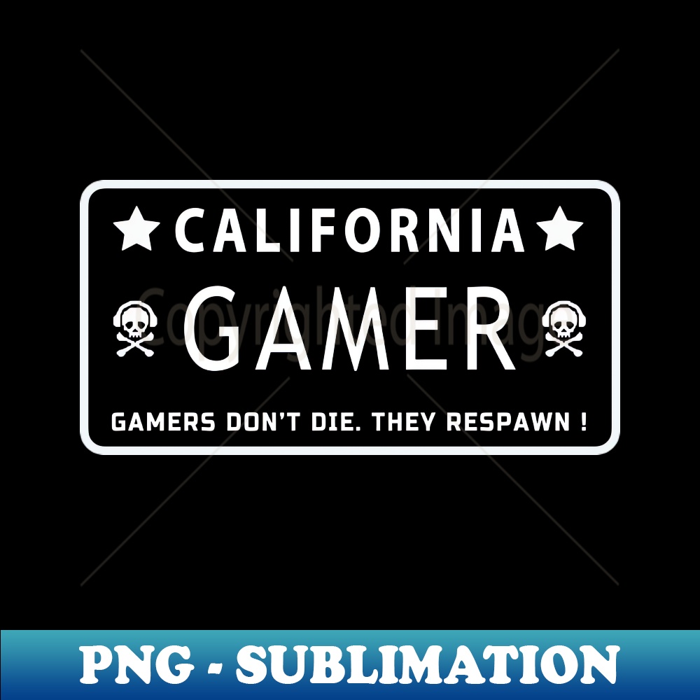 California Gamer - Digital Sublimation Download File - Add a - Inspire ...