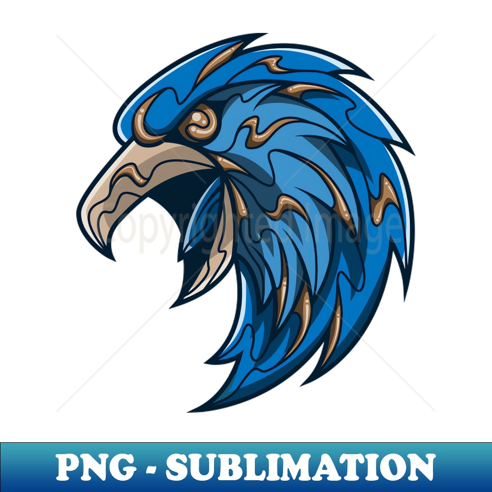 blue and bronze smart eagle hause - Exclusive PNG Sublimatio - Inspire Uplift