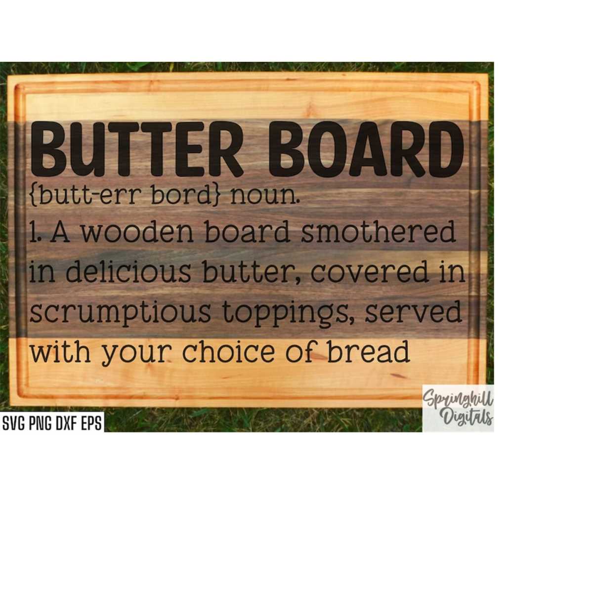 Butter Board Svg | Charcuterie Svgs | Butter Board Laser Eng | Inspire ...