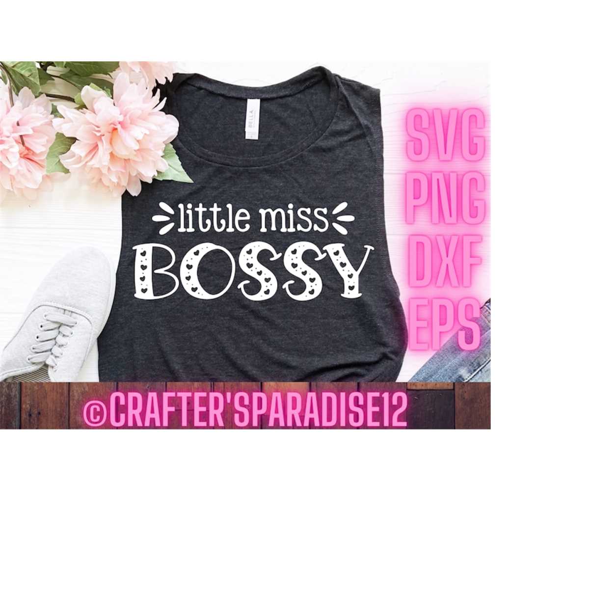 Little Miss Bossy Svg | Little Girl Svg | Little Girl Cut Fi | Inspire ...