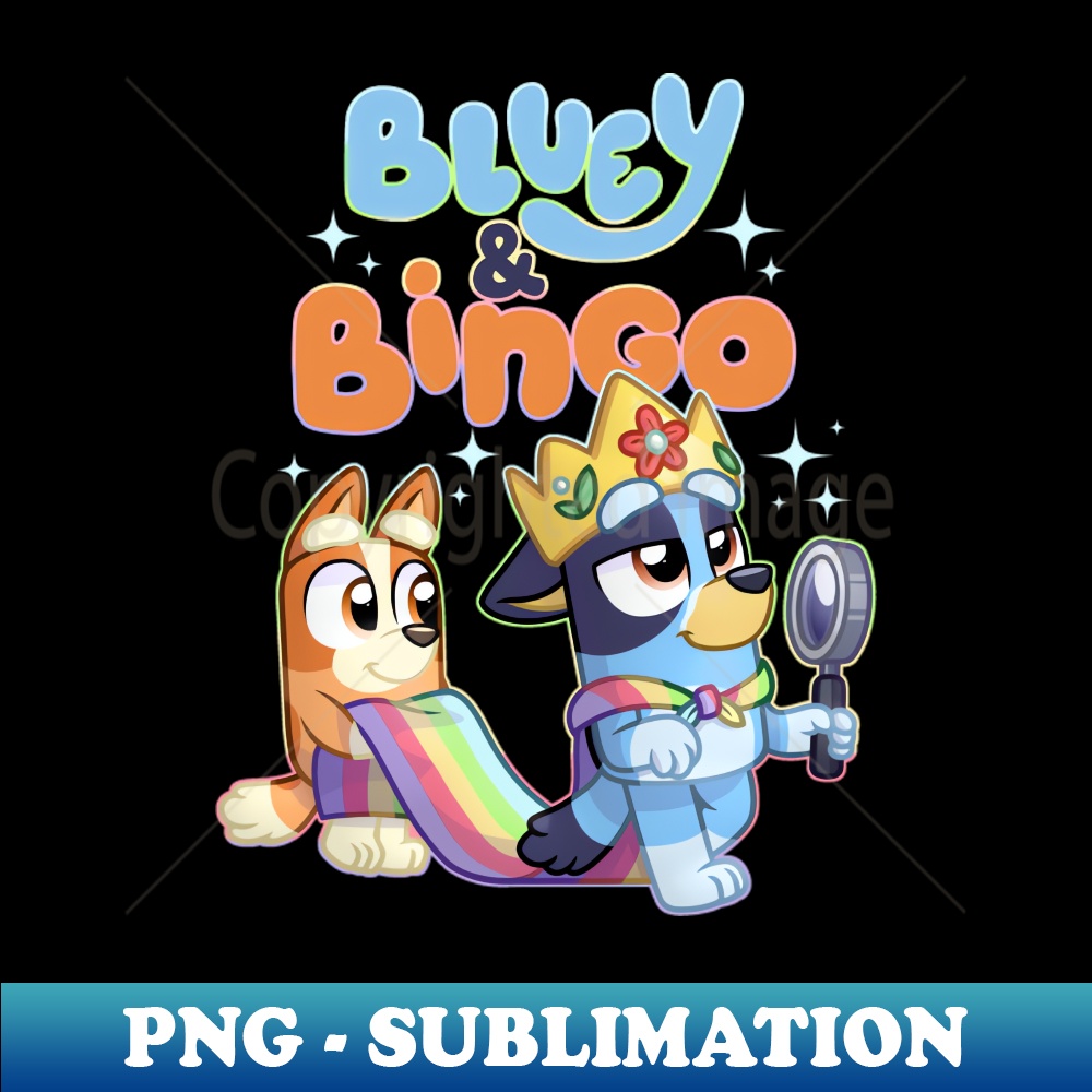 Bluey - Sublimation-Ready PNG File - Bold & Eye-catching - Inspire Uplift