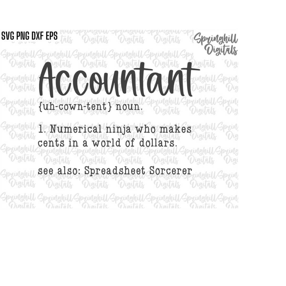 Accountant Definition | Accountanting Svgs | Job Svg | Occup - Inspire ...