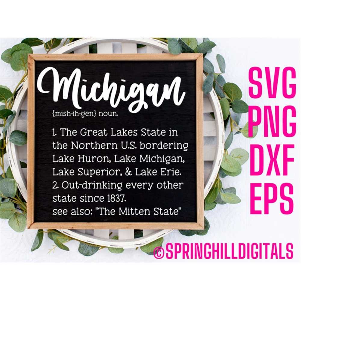 Michigan Svg | Michigan Cut File | Michigan Sign Svg | Michi - Inspire ...