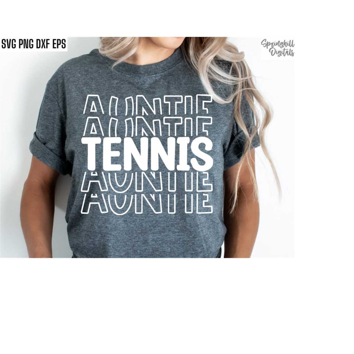 Tennis Auntie Svg | Tennis Aunt Pngs | Tennis Match Svgs | M - Inspire ...