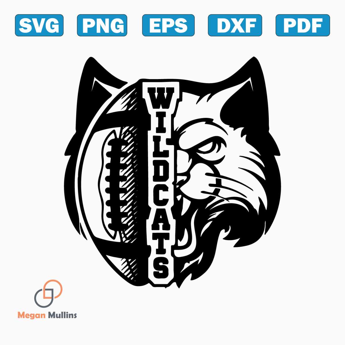 Wildcats Football Design png, eps, ai, dxf, png, pdf, jpg an | Inspire ...