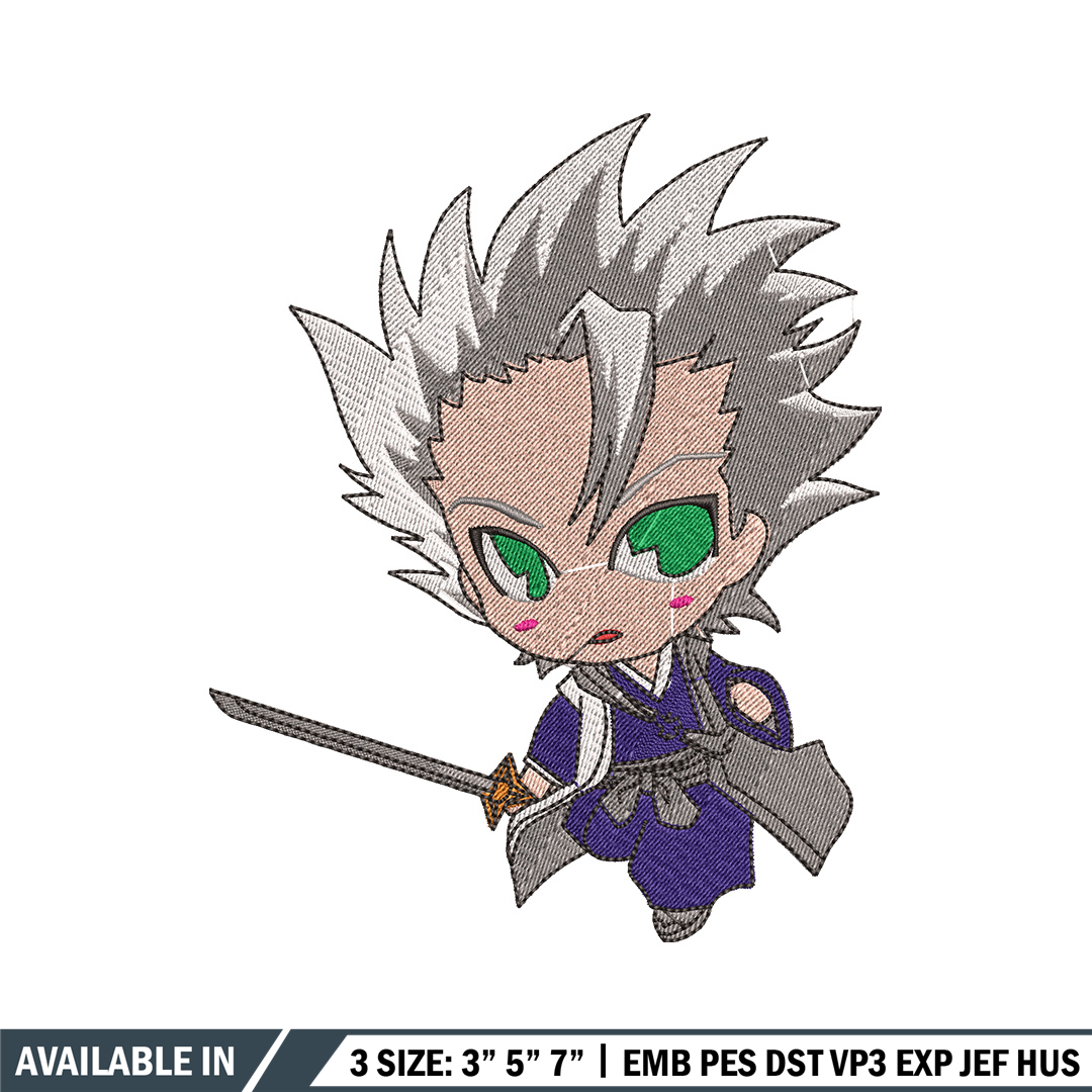 Toshiro chibi embroidery design, Bleach embroidery, Anime de | Inspire ...