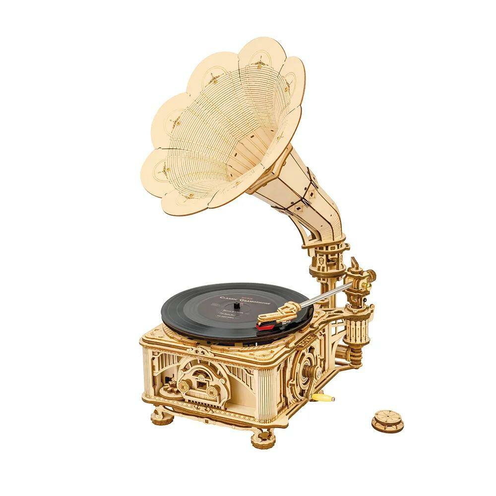 3D Wooden Constructor Mechanisms - Gramophone | Inspire Uplift
