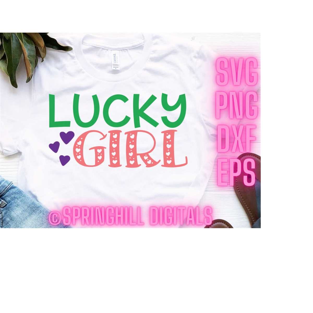 Lucky Girl Svg | Kid Svg File | St Patricks Day Svg | Kids S | Inspire ...