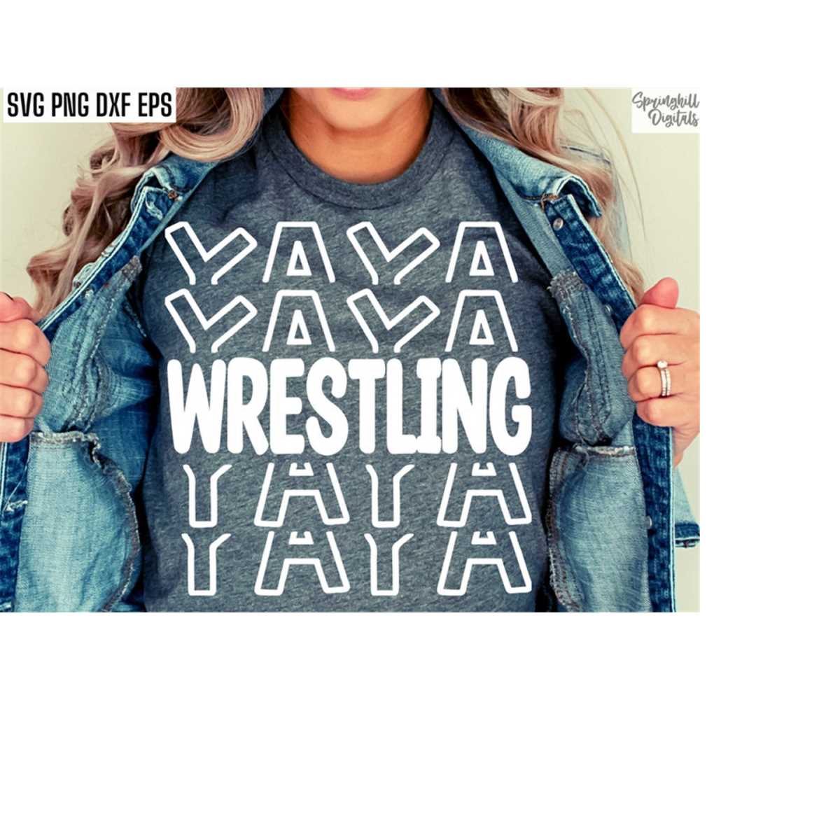 Wrestling Yaya Svg | Wrestling Grandma Pngs | Wrestler Tshir - Inspire ...