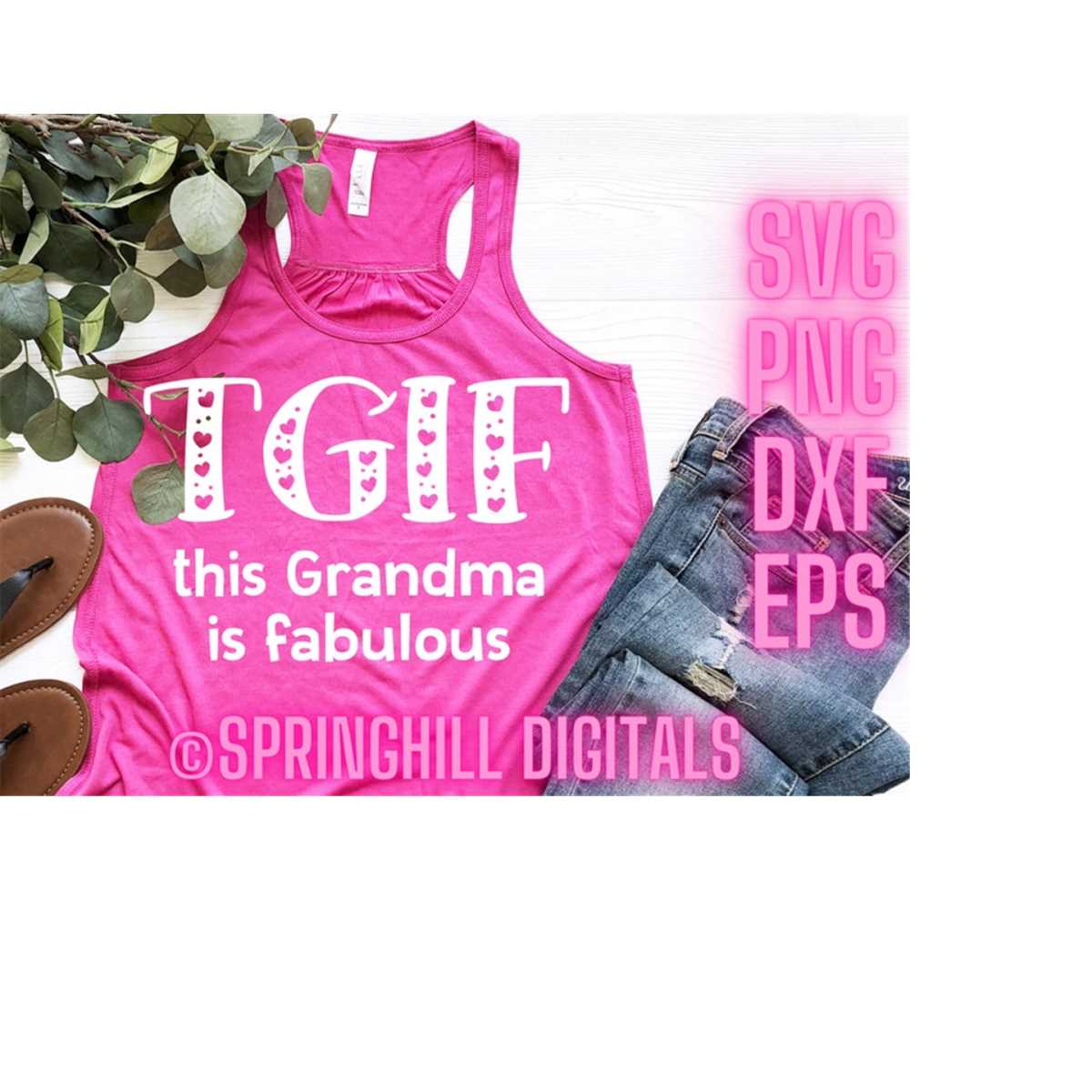 TGIF Svg | Grammy Svg | Grandma Cut File | Gma Quote Svg | M - Inspire ...