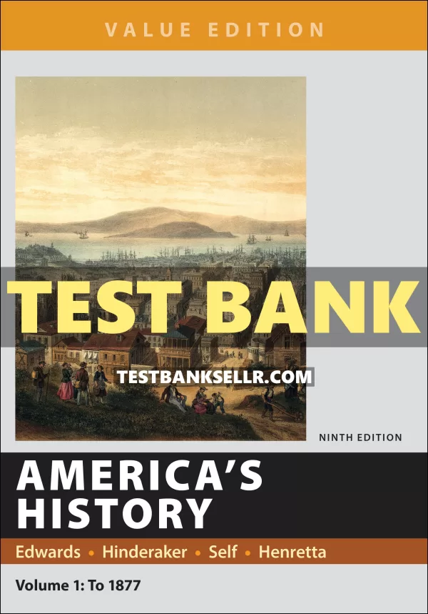 Test Bank for Americas History Value Edition Volume 1 9th Ed | Inspire ...