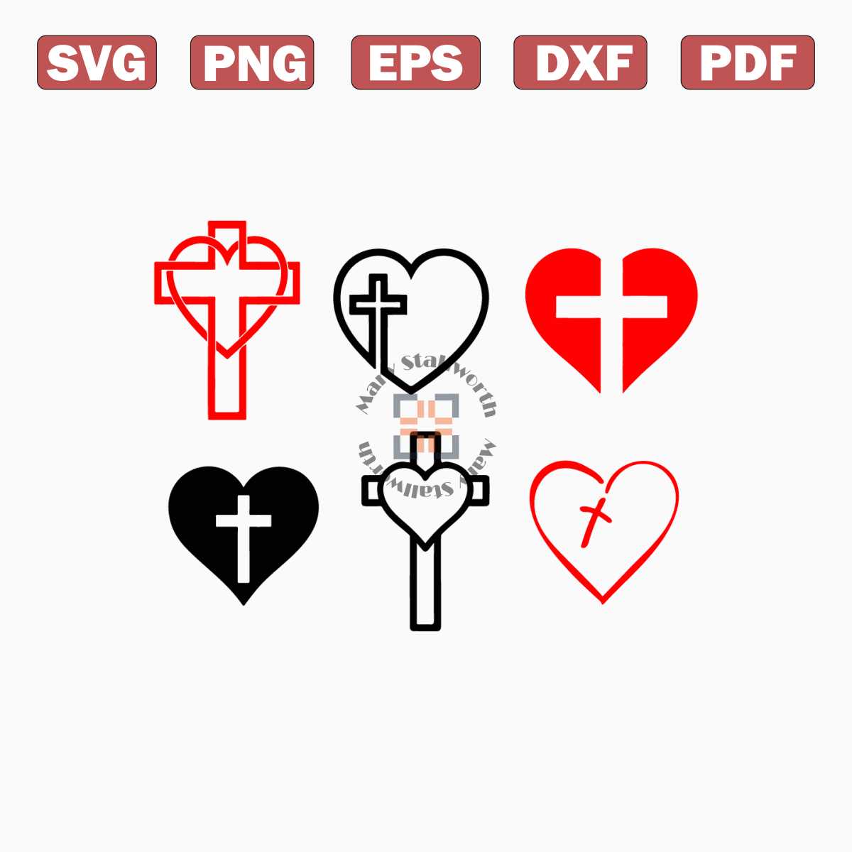 Heart and Cross SVG files, Jesus SVG Clip Art , Faith Svg, C | Inspire ...