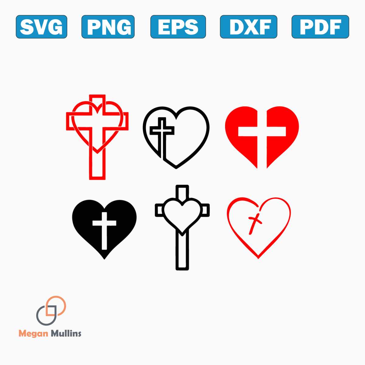 Heart and Cross SVG files, Jesus SVG Clip Art , Faith Svg, C - Inspire ...