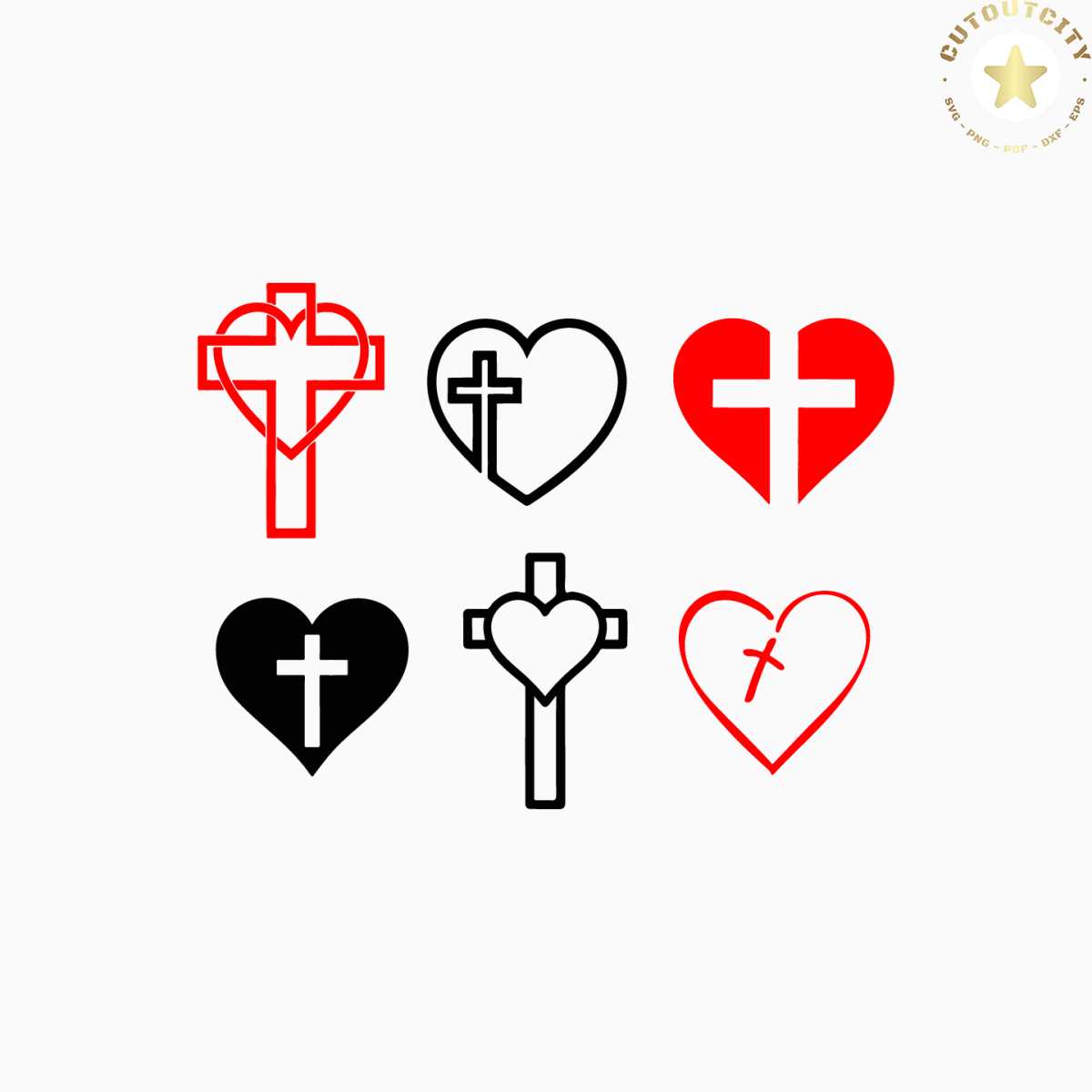 Heart and Cross SVG files, Jesus SVG Clip Art , Faith Svg, C - Inspire ...