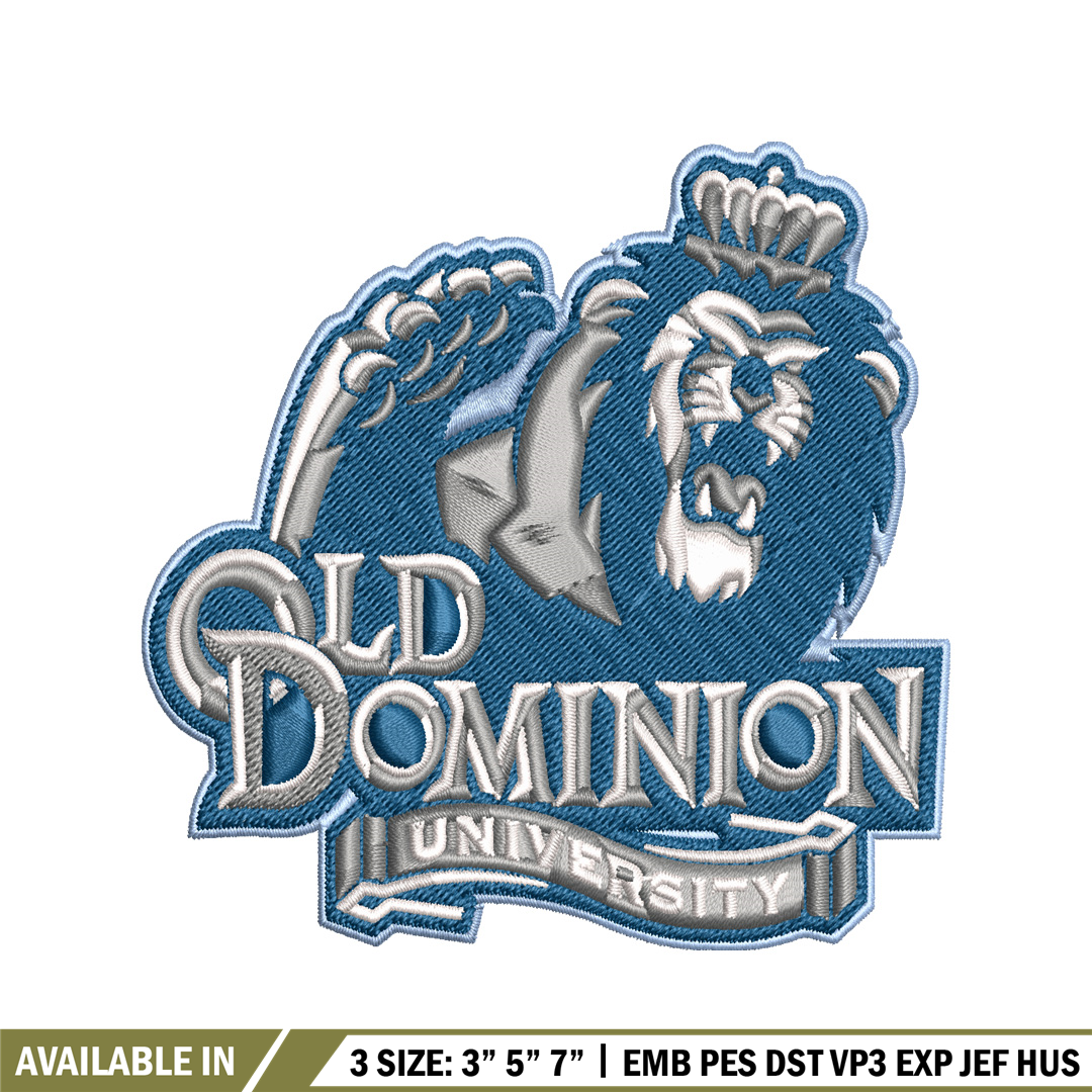 Old Dominion Monarchs embroidery design, Old Dominion Monarc | Inspire ...