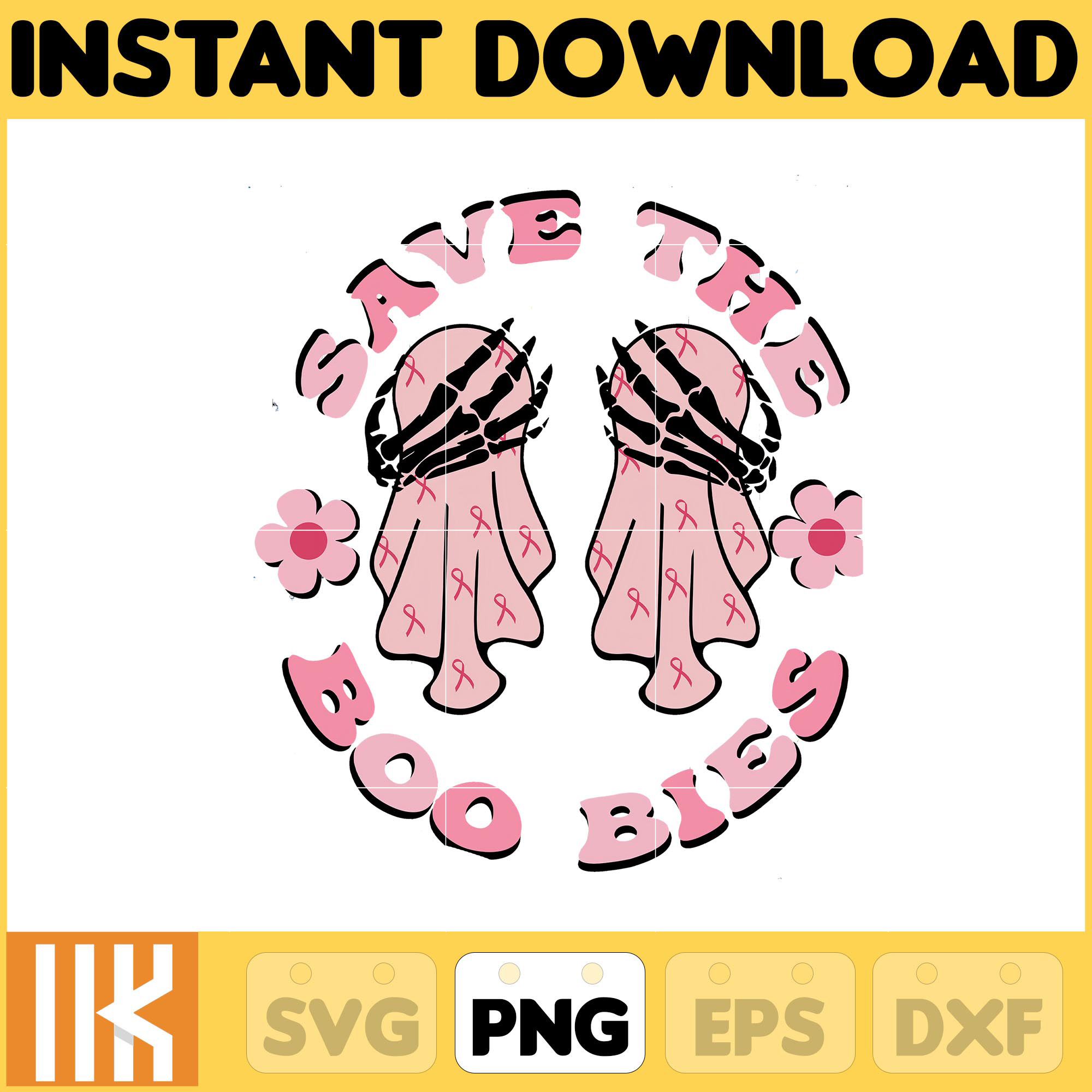 Save The Boo Bies Png, Designs Breast Cancer Groovy Style Pn | Inspire ...