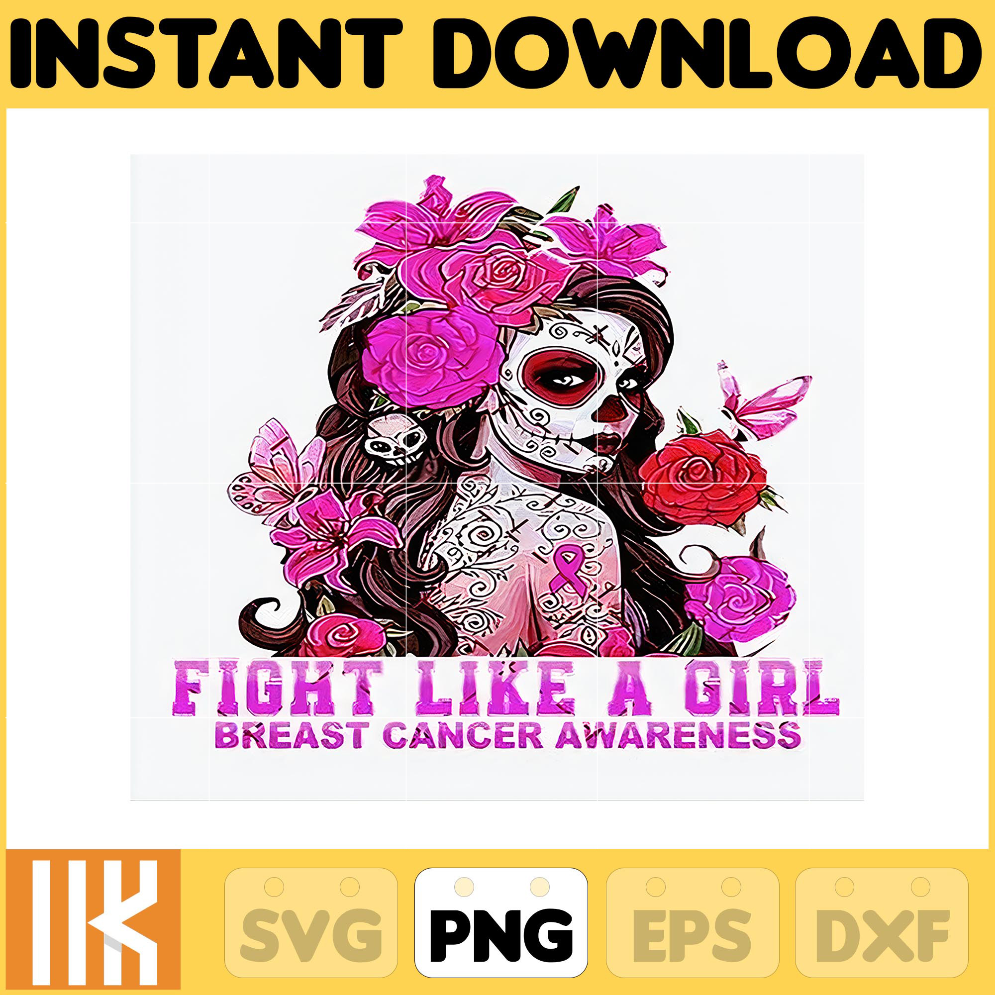 Fight Like A Girl Breast Cancer Awareness Png, Designs Breas | Inspire ...