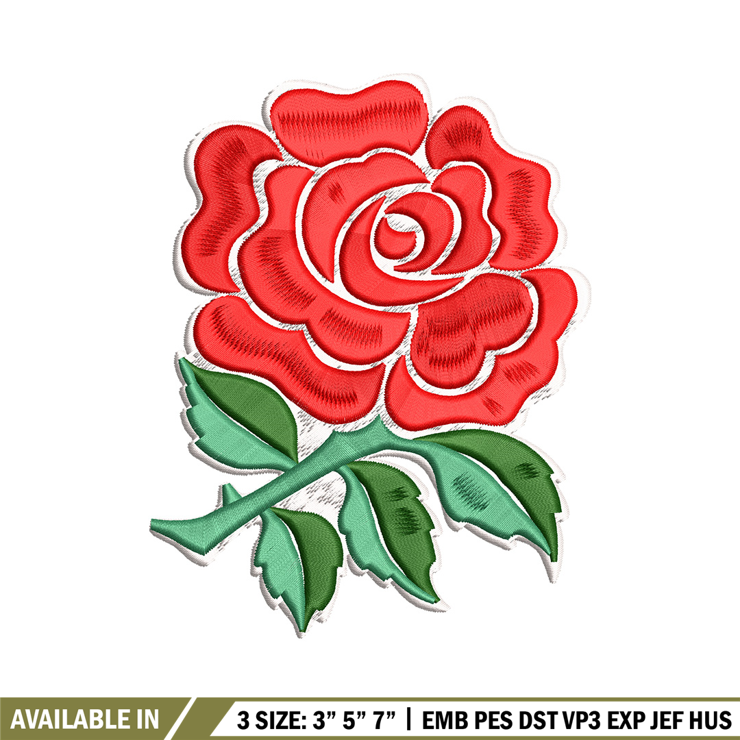 Red rose embroidery design, Rose embroidery, Emb design, Emb | Inspire ...