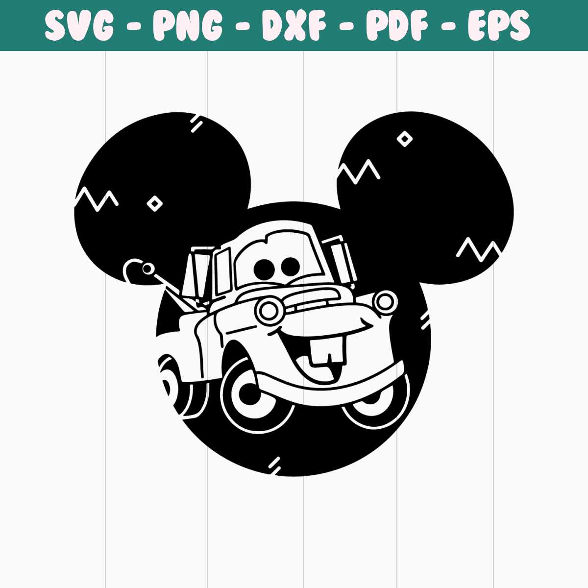 Cars SVG Tow Mater svg png clipart dxf clipart, cut file cri | Inspire ...