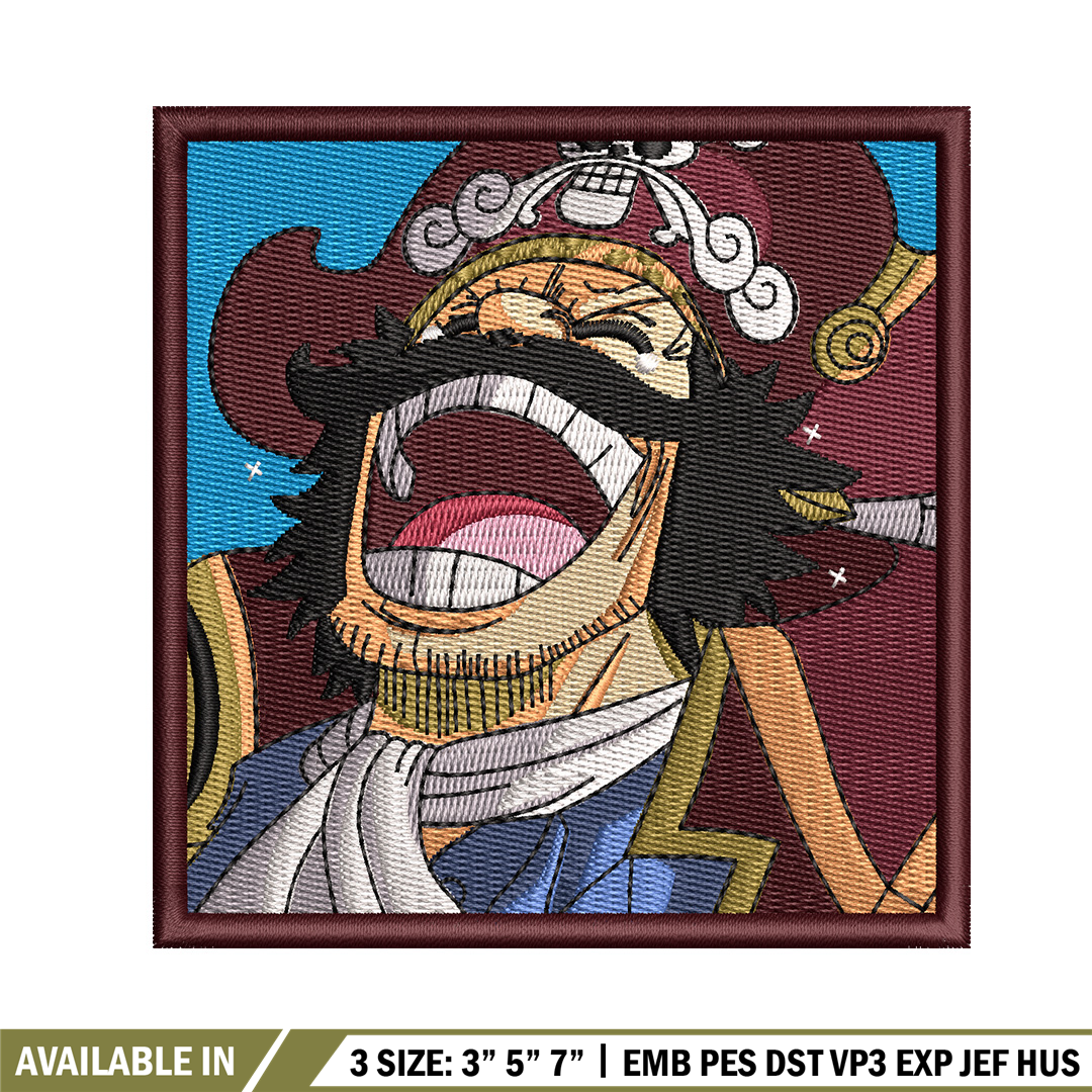 Roger laugh embroidery design, One piece embroidery, Anime d | Inspire ...