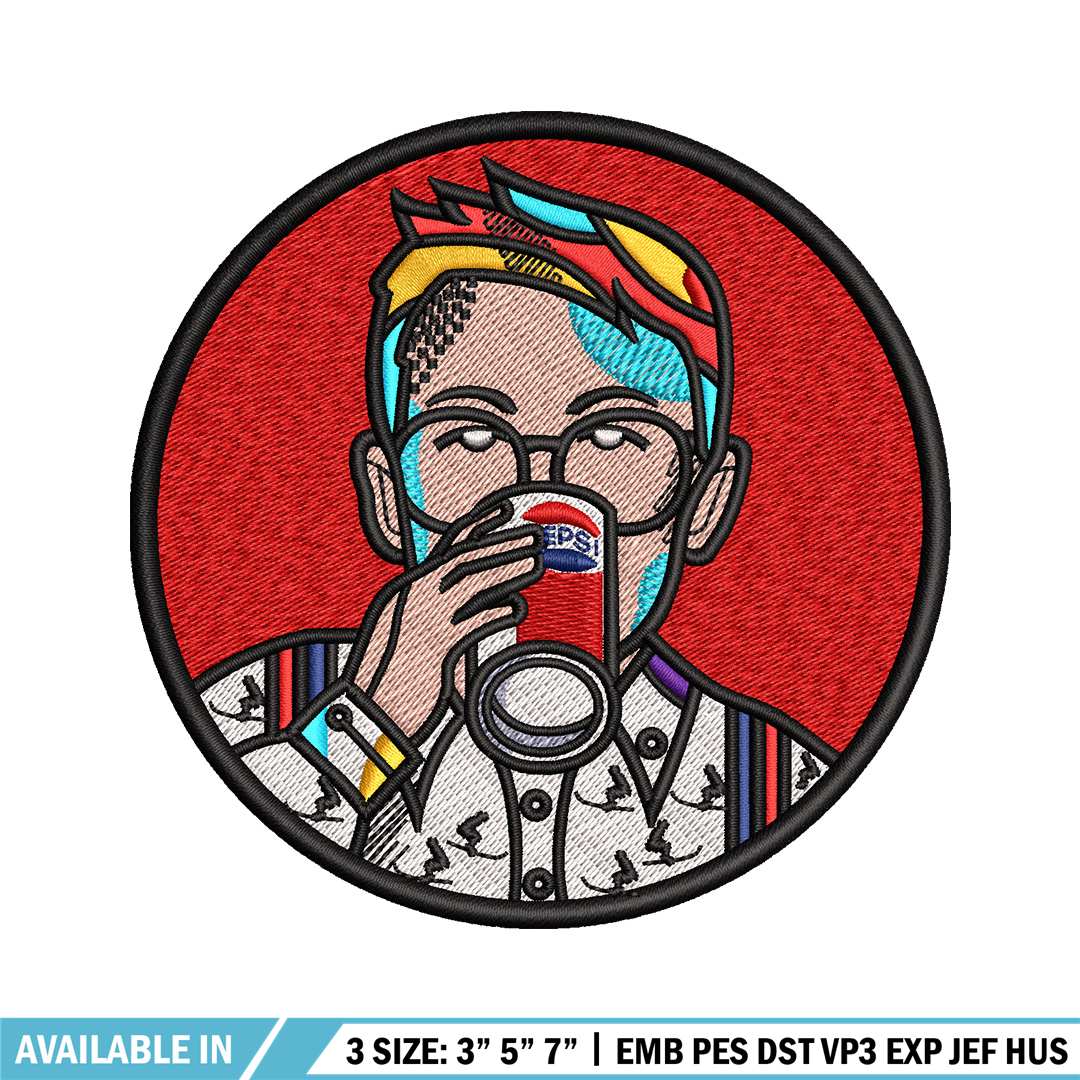 Pepsi logo embroidery design, Pepsi embroidery, Emb design, | Inspire ...