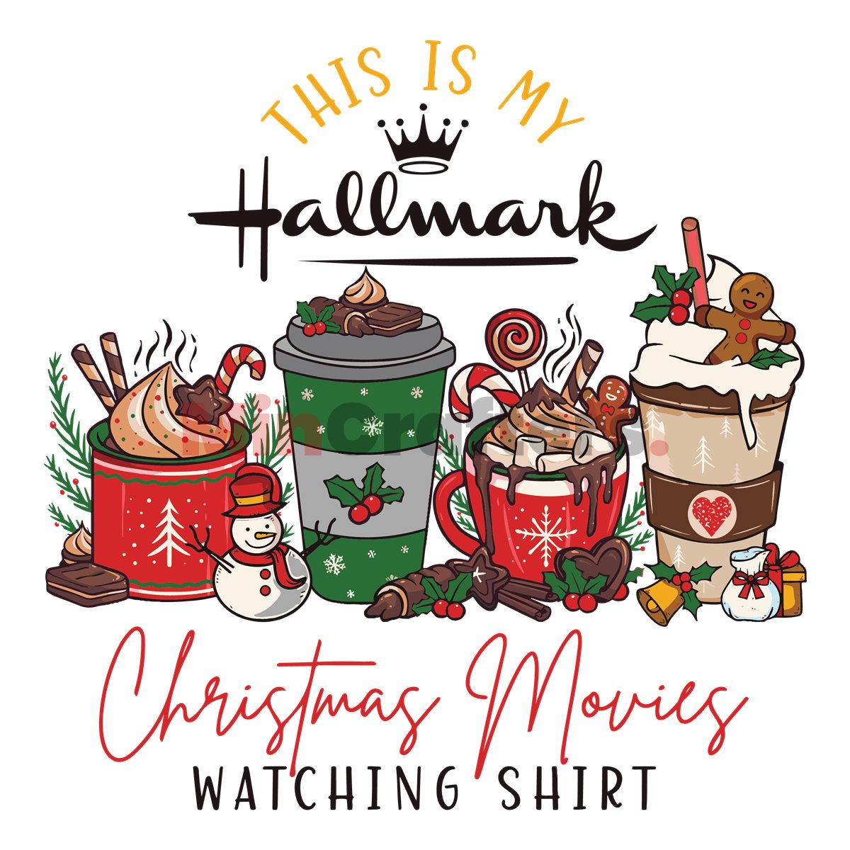 This Is My Hallmark Christmas Movie Watching Shirt SVG File | Inspire ...