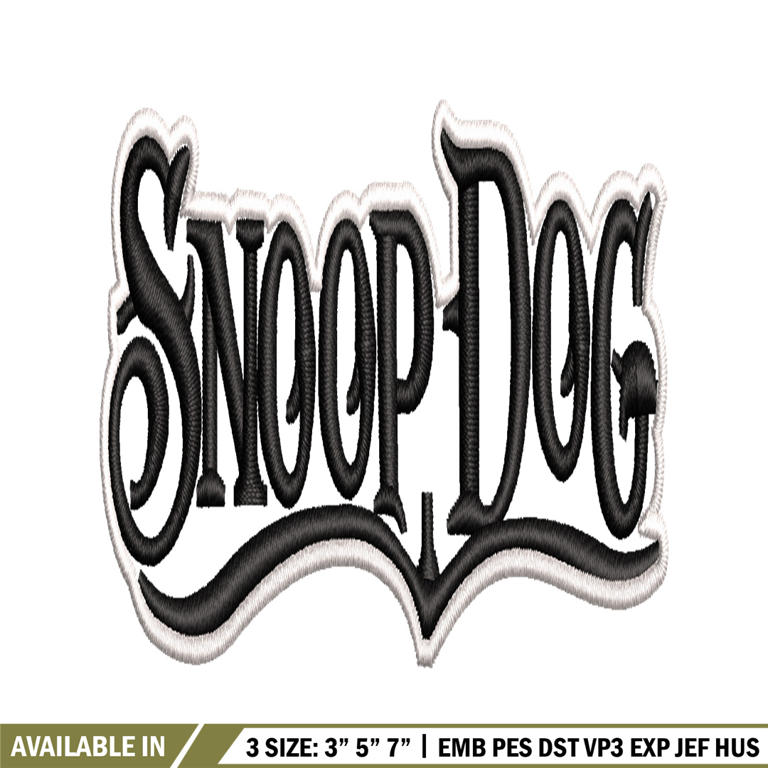 Snoop Dogg embroidery design, Snoop Dogg embroidery, logo de | Inspire ...