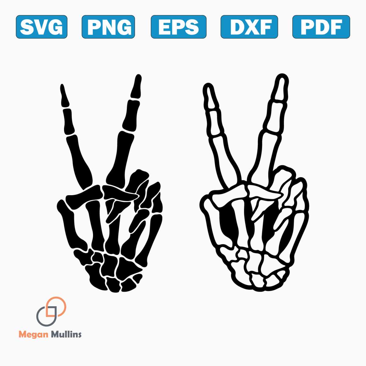Skeleton Peace Sign SVG, Skeleton Peace Hand Svg, Skeleton P | Inspire ...