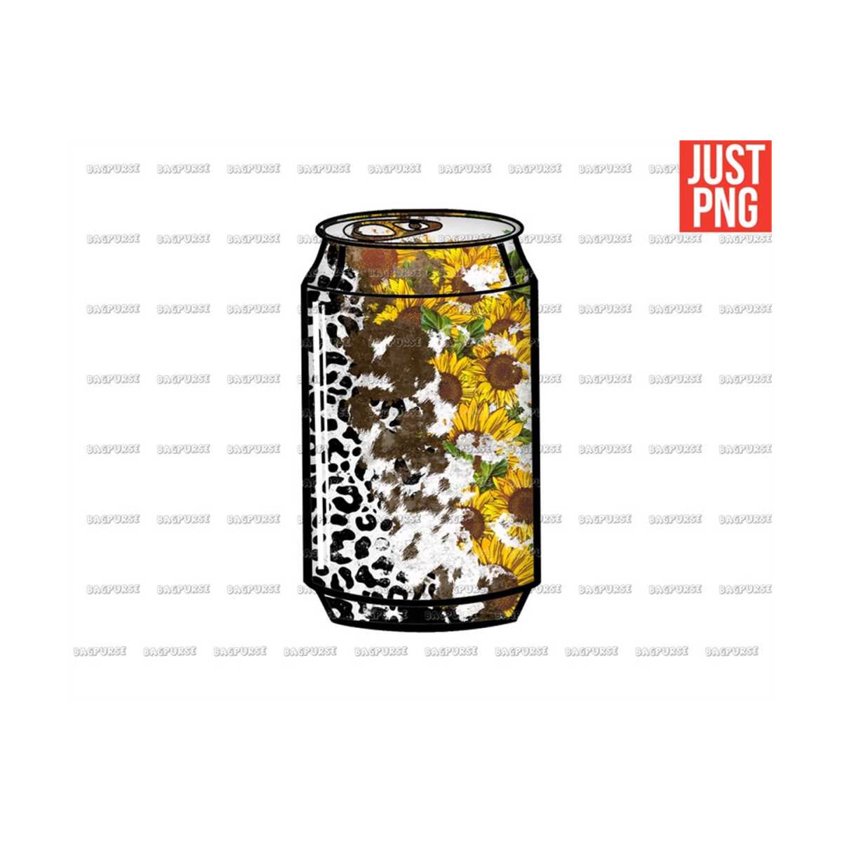 Beer Can PNG, Beer Can Designs, Sunflower, Leopard, Cow Prin | Inspire ...
