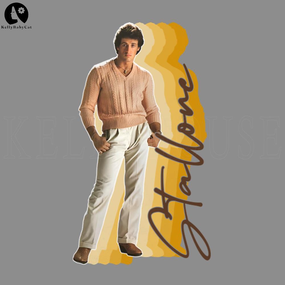 Sylvester Stallone Retro Fan Design PNG, Digital Download | Inspire Uplift