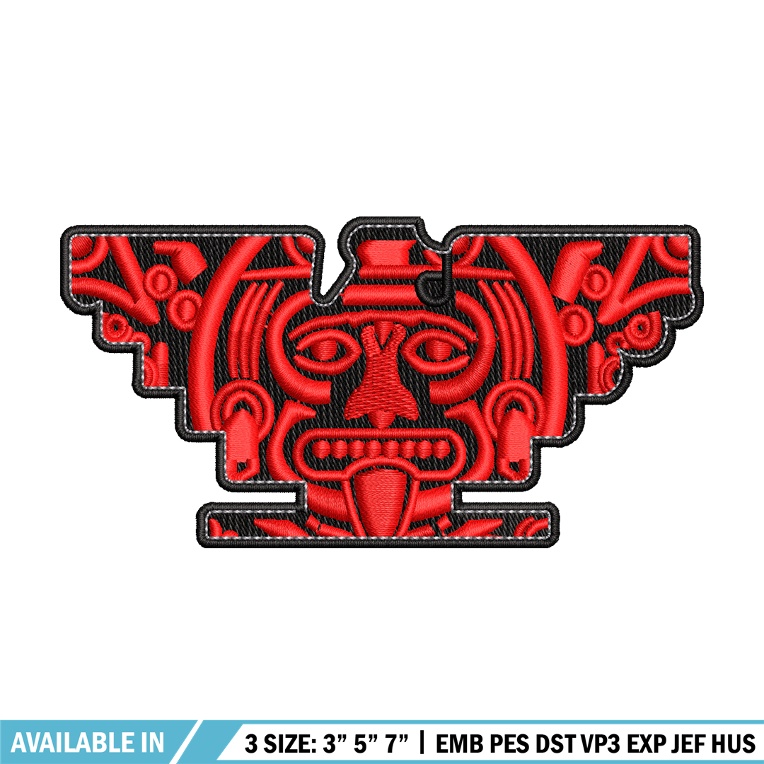 Red face logo embroidery design, Red face logo embroidery, l | Inspire ...