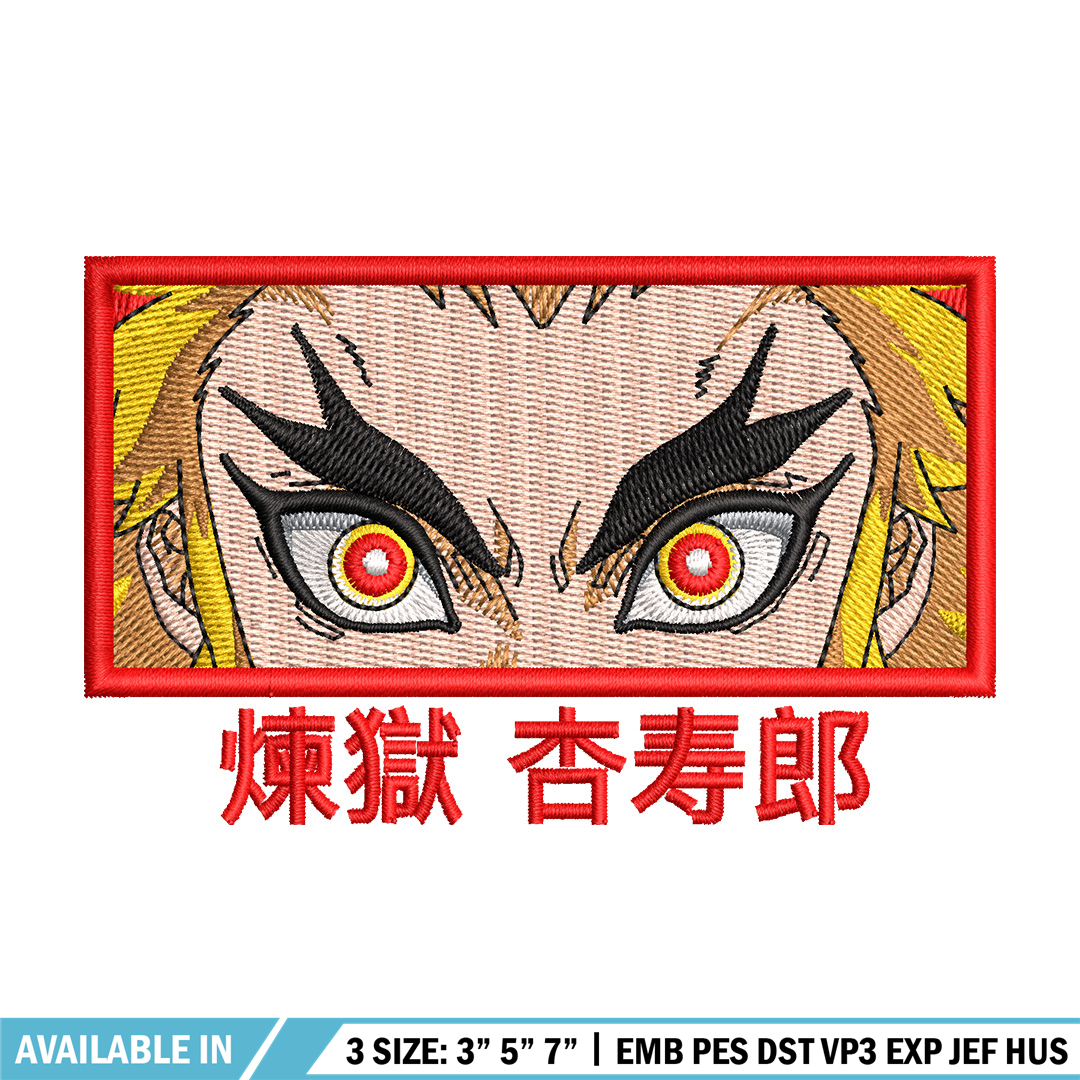 Rengoku eyes embroidery design, Rengoku embroidery, Anime de - Inspire ...