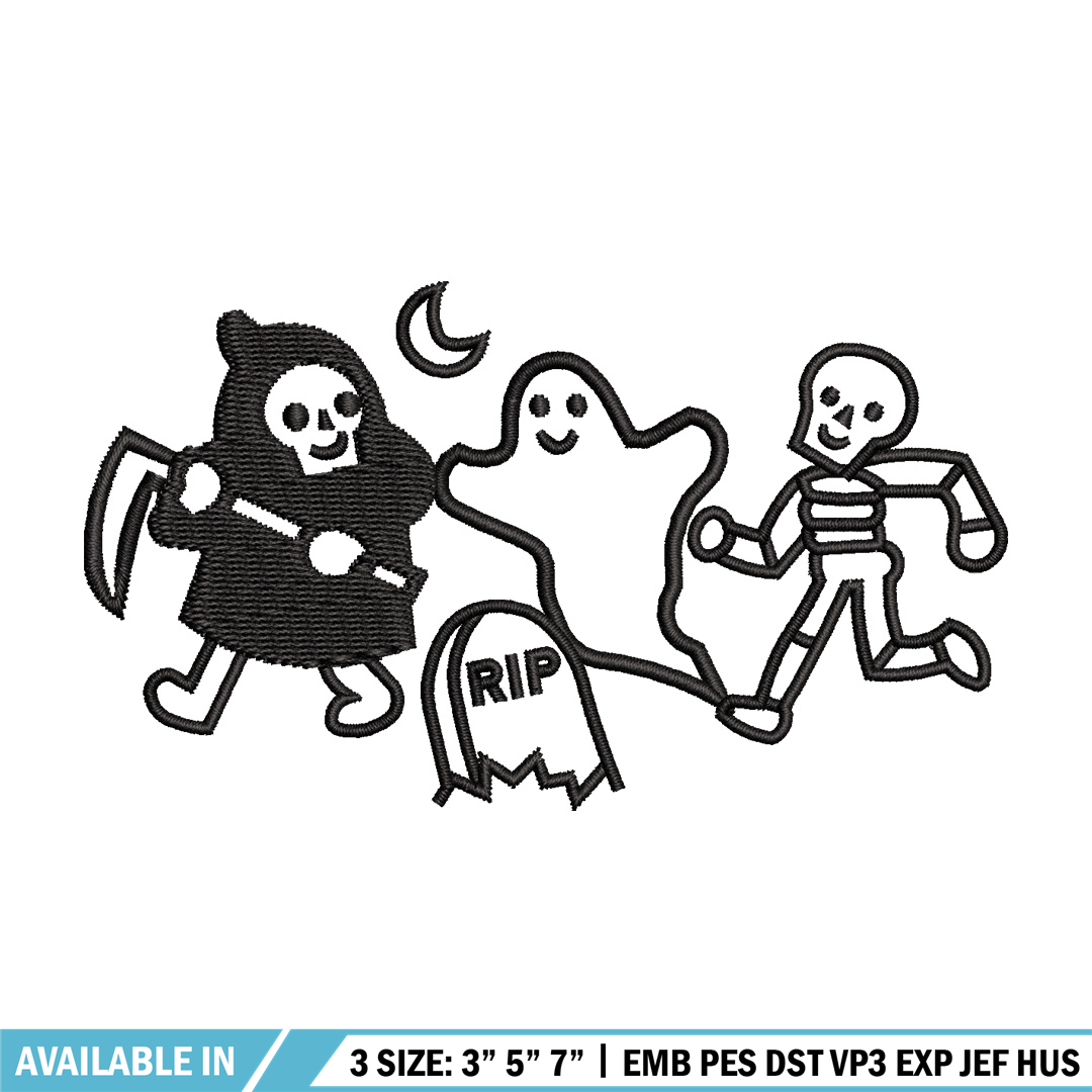 Rip funny embroidery design, Horror embroidery, Emb design, - Inspire ...