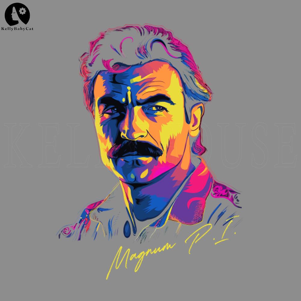 Magnum PI 80s Vintage Style Design PNG, Digital Download | Inspire Uplift
