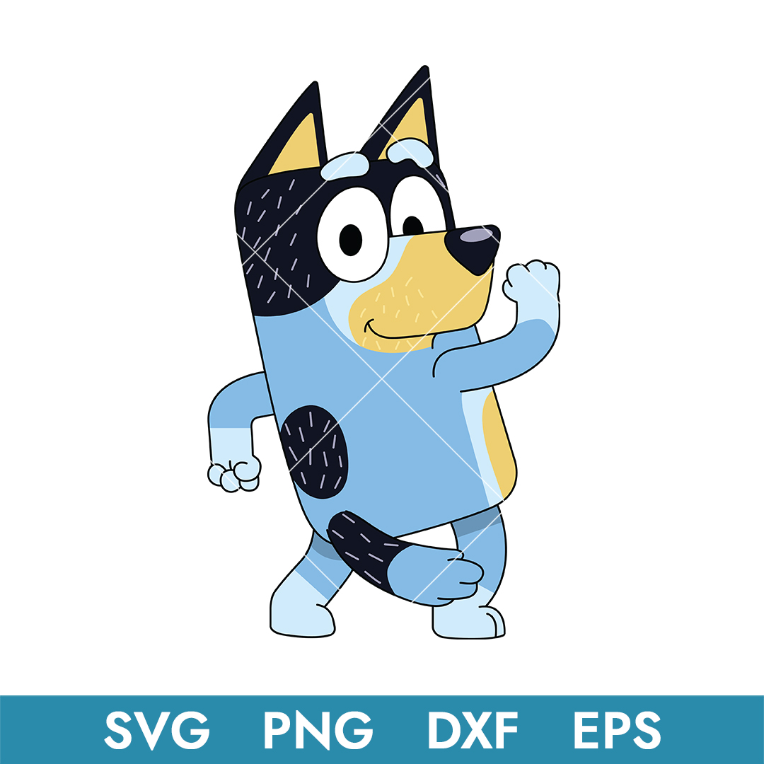 Bluey Bandit Dad Svg, Bluey, Bluey Svg, Blue, Blue Dog, Blue | Inspire ...