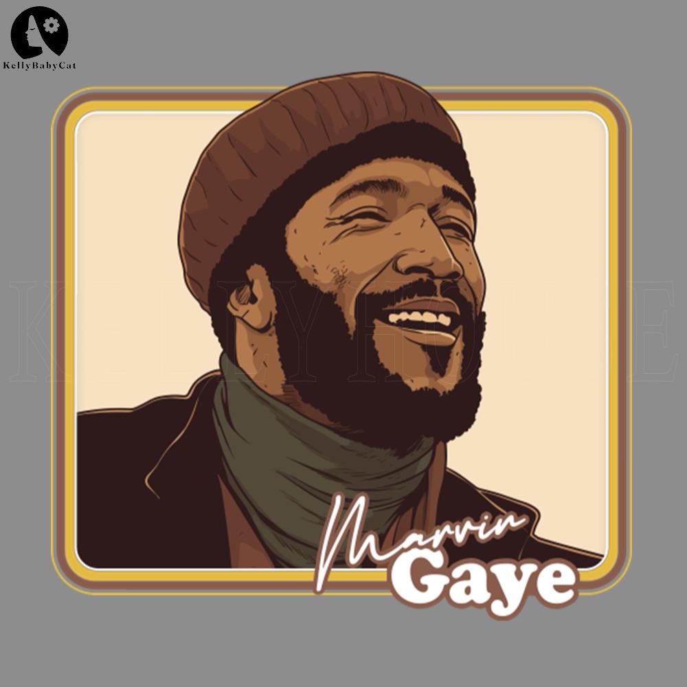 Marvin Gaye Original Retro Fan Artwork PNG, Digital Download - Inspire ...