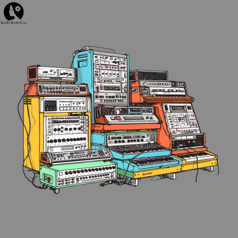 Modular Synthesizer Aesthetic Fan Design PNG, Digital Downlo | Inspire ...