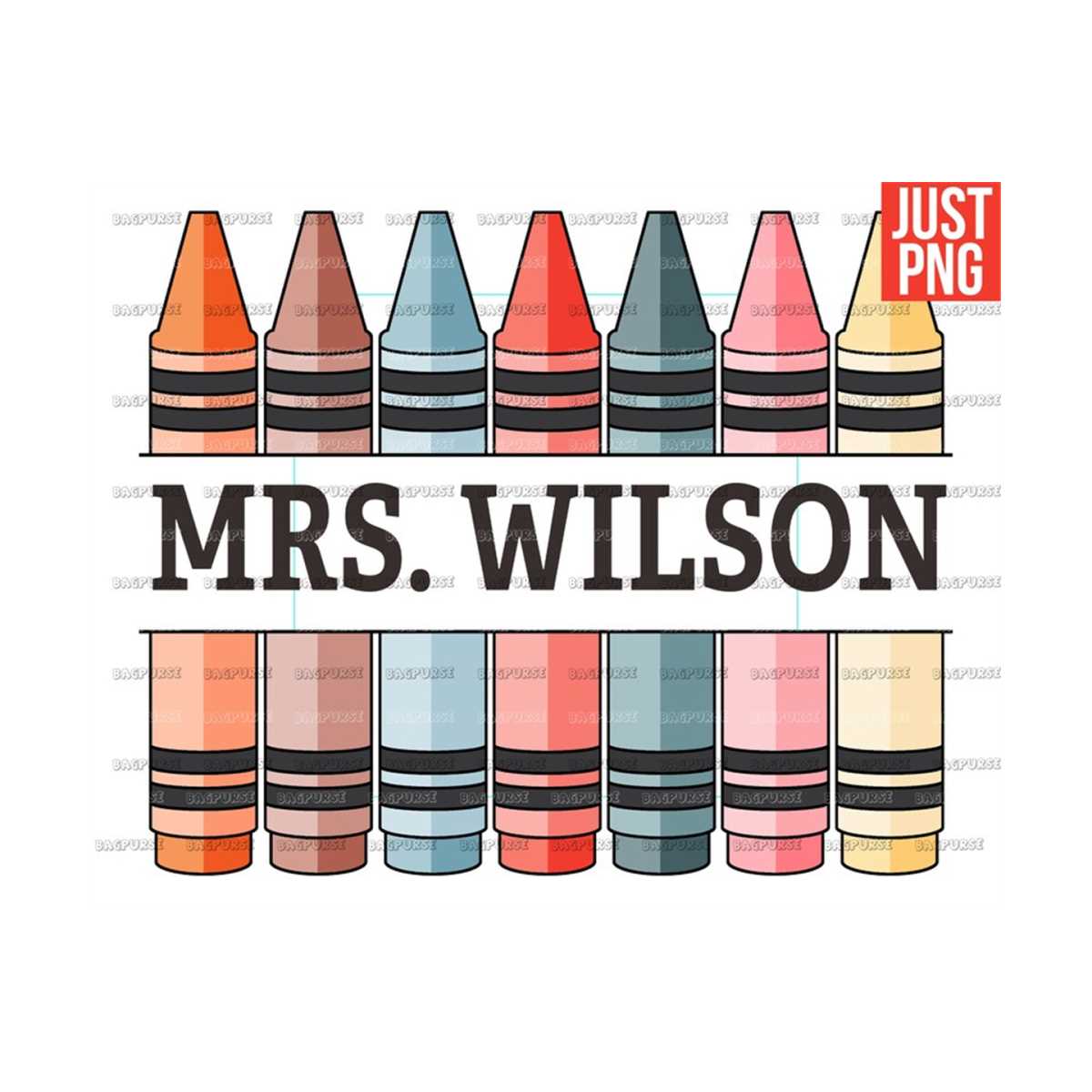Teacher PNG, Teacher Name Frame PNG, Crayons Frame PNG, File | Inspire ...