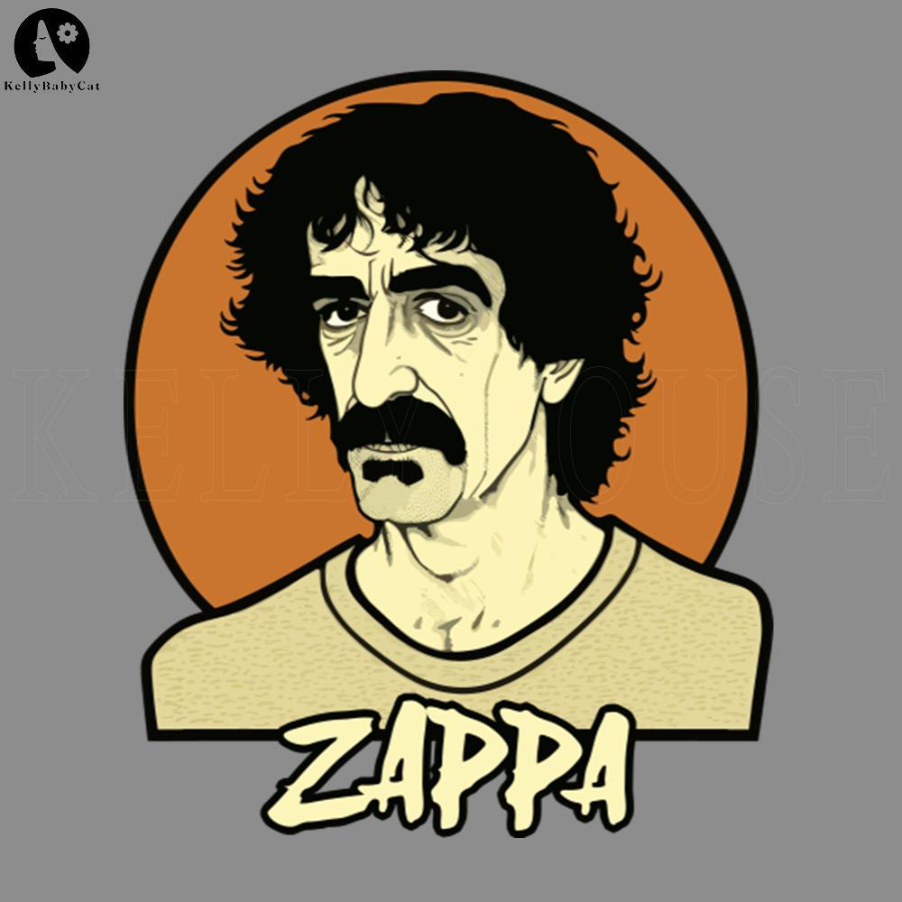 Frank Zappa Retro Fan Artwork PNG, Digital Download | Inspire Uplift