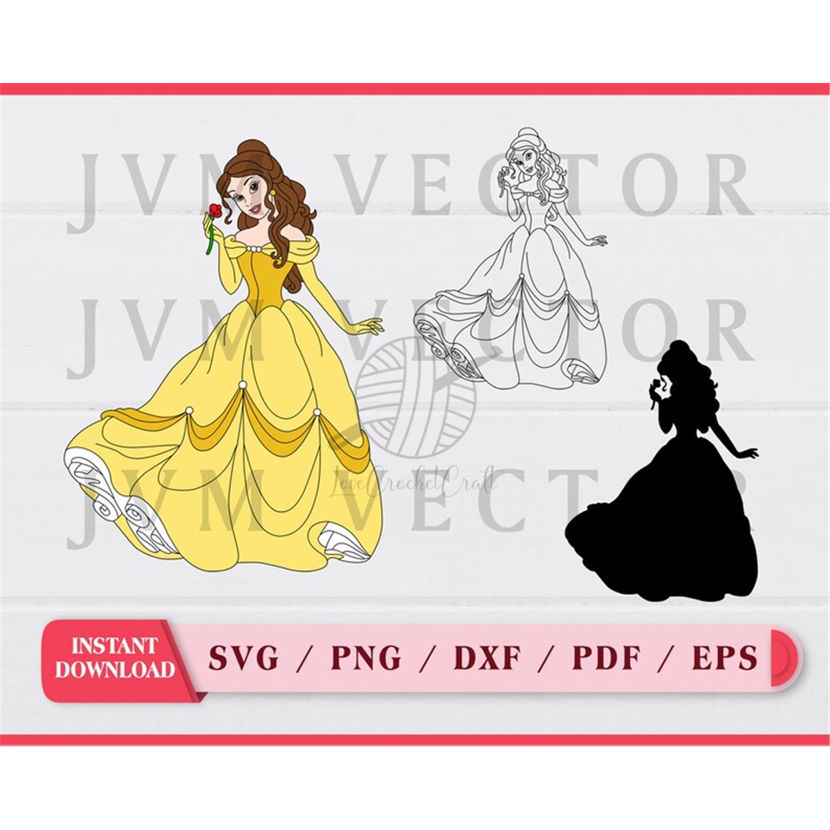 Princess SVG, clipart, digital file - Inspire Uplift