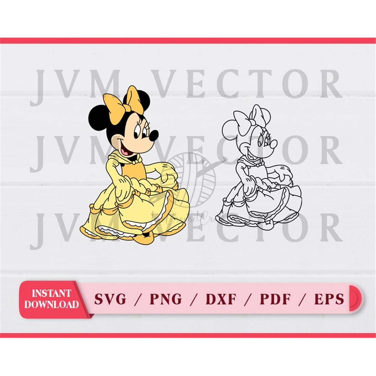 Mouse princess SVG, clipart, digital file | Inspire Uplift