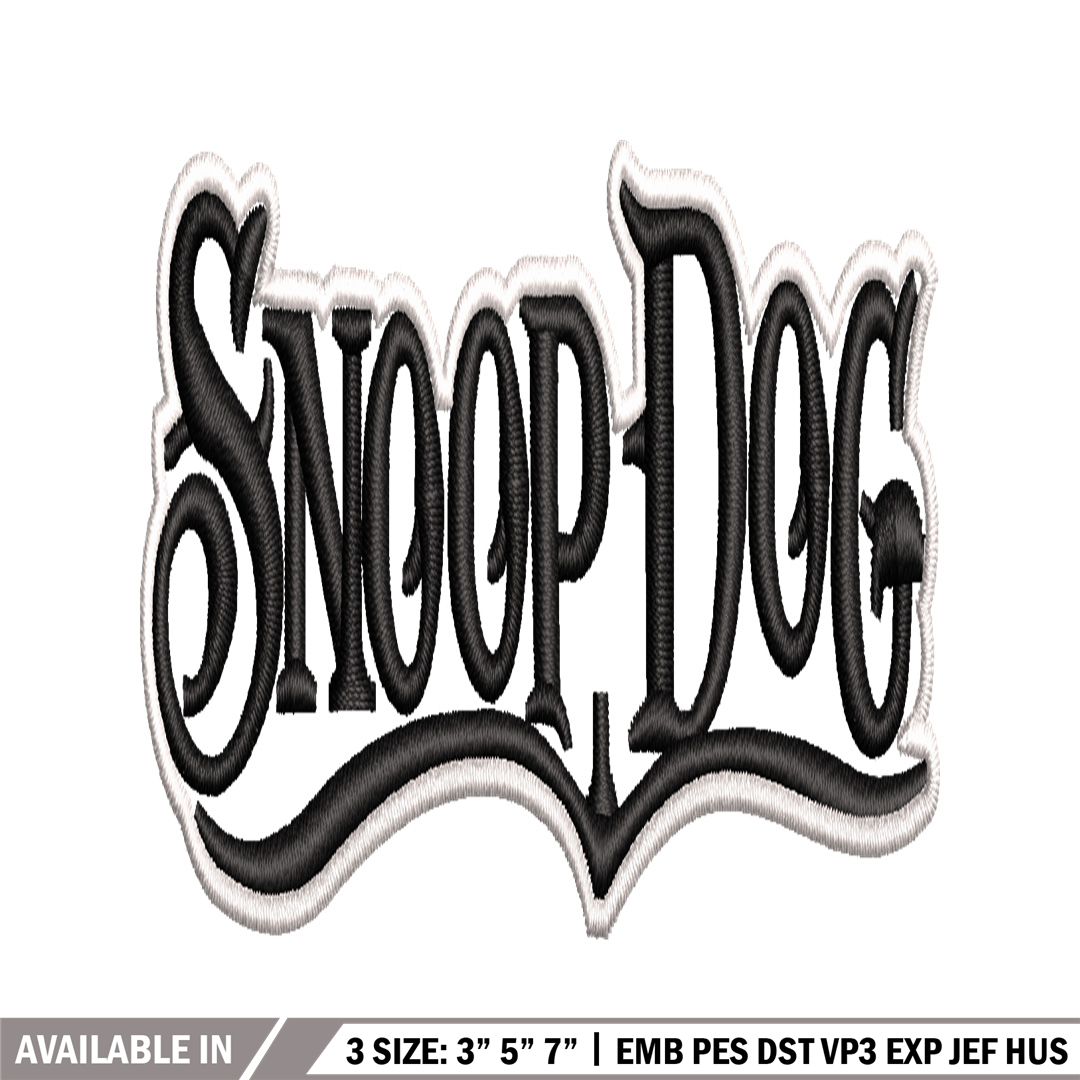 Snoop Dogg embroidery design, Snoop Dogg embroidery, logo de | Inspire ...