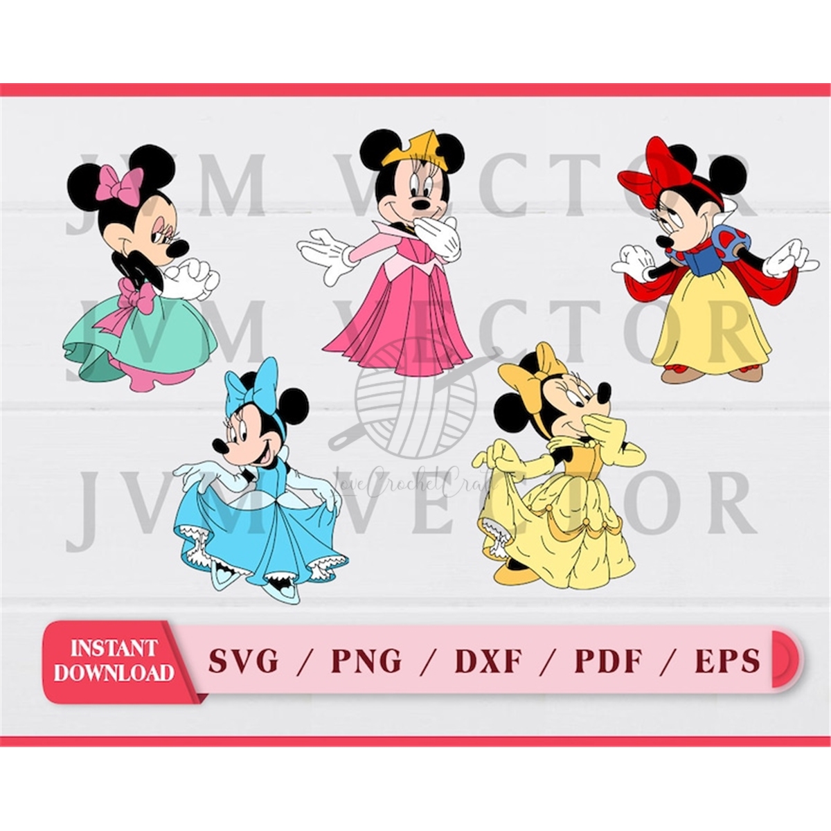Mouse princess SVG, clipart, digital file | Inspire Uplift