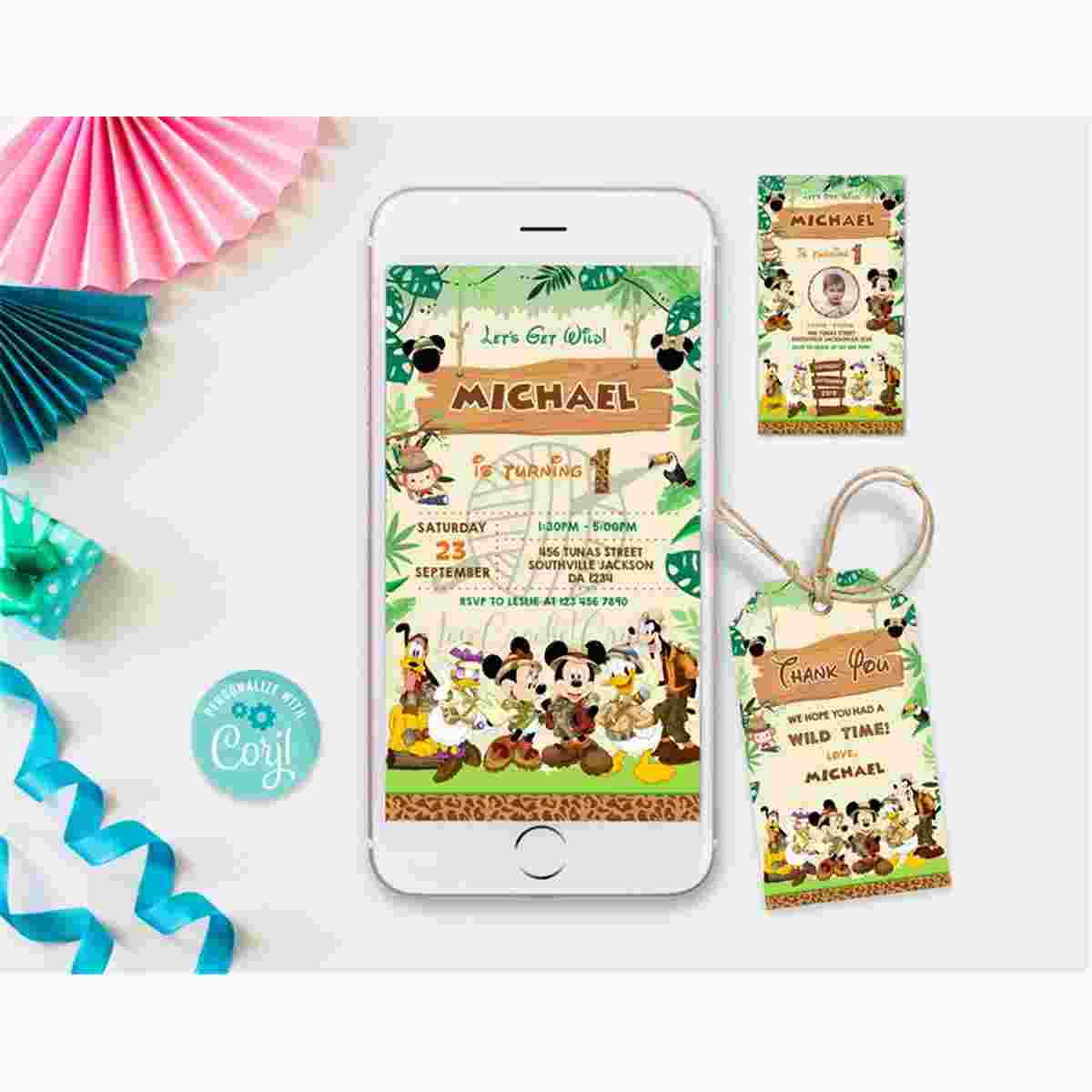 Kids Phone Birthday Invitation Template, kids Phone Birthday - Inspire ...
