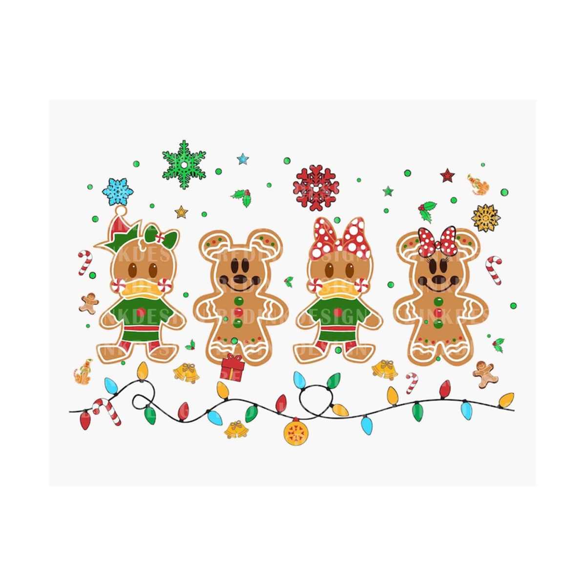 Merry Christmas SVG, Christmas Mouse And Friends Gingerbread | Inspire ...