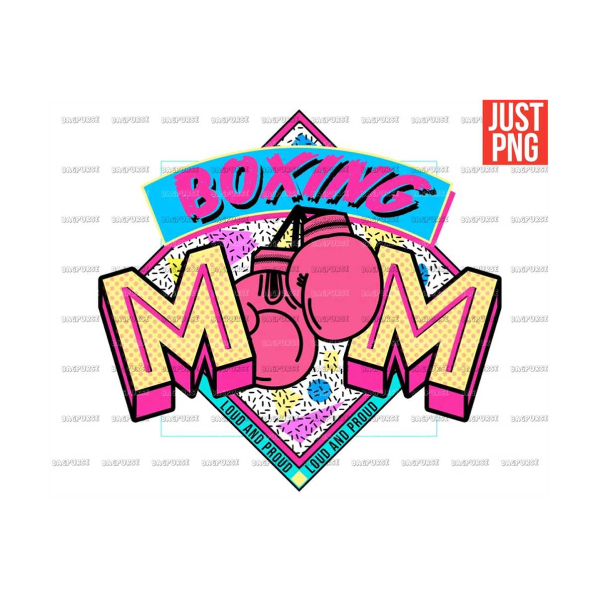 Boxing Mom PNG, Boxing Mom Sublimation Or Print File Design, | Inspire ...