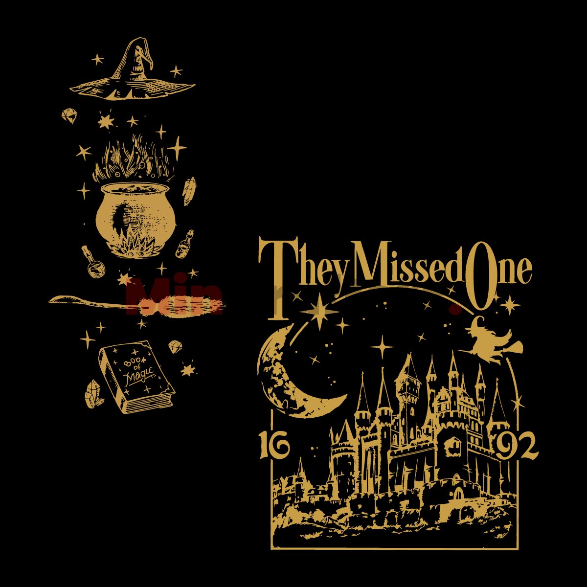 1692 They Missed One Salem Witch SVG Cutting Digital File | Inspire Uplift