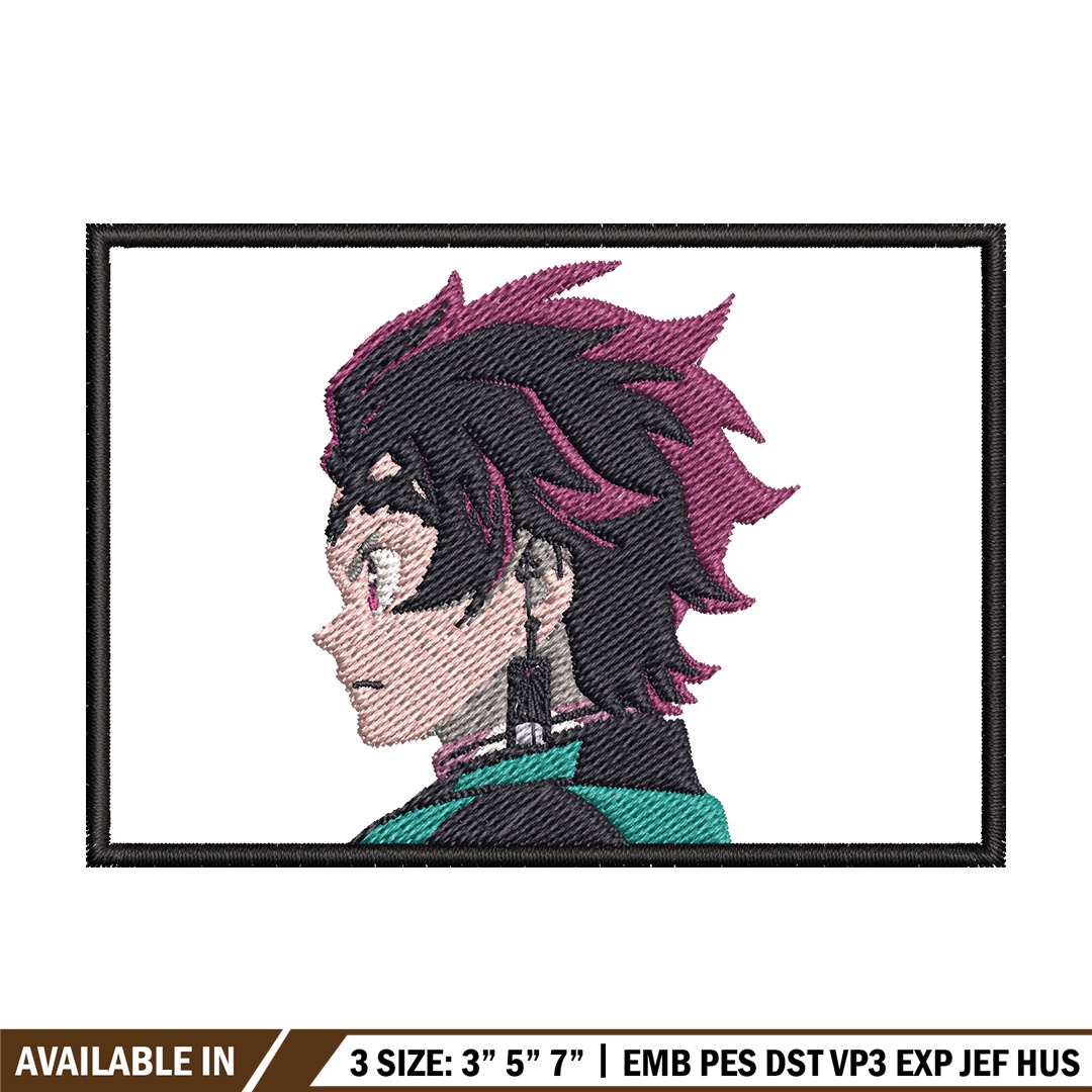 Tanjiro head embroidery design, Tanjiro embroidery, Anime de | Inspire ...