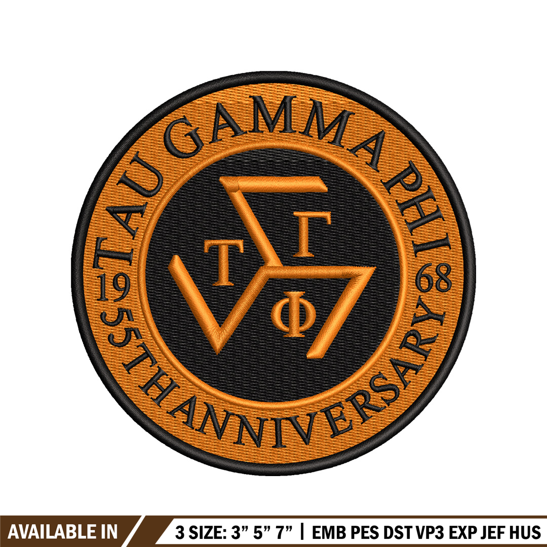 Tau Gamma Sigma embroidery design, logo embroidery, embroide | Inspire ...