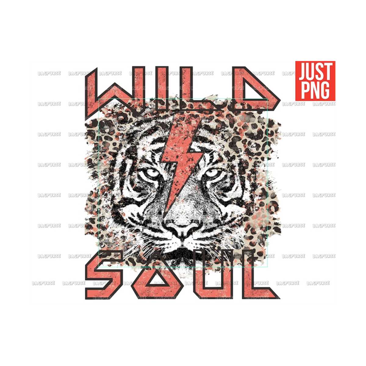 Wild Soul Tiger, Wild Soul PNG, Leopard Lightning Strike Des | Inspire ...